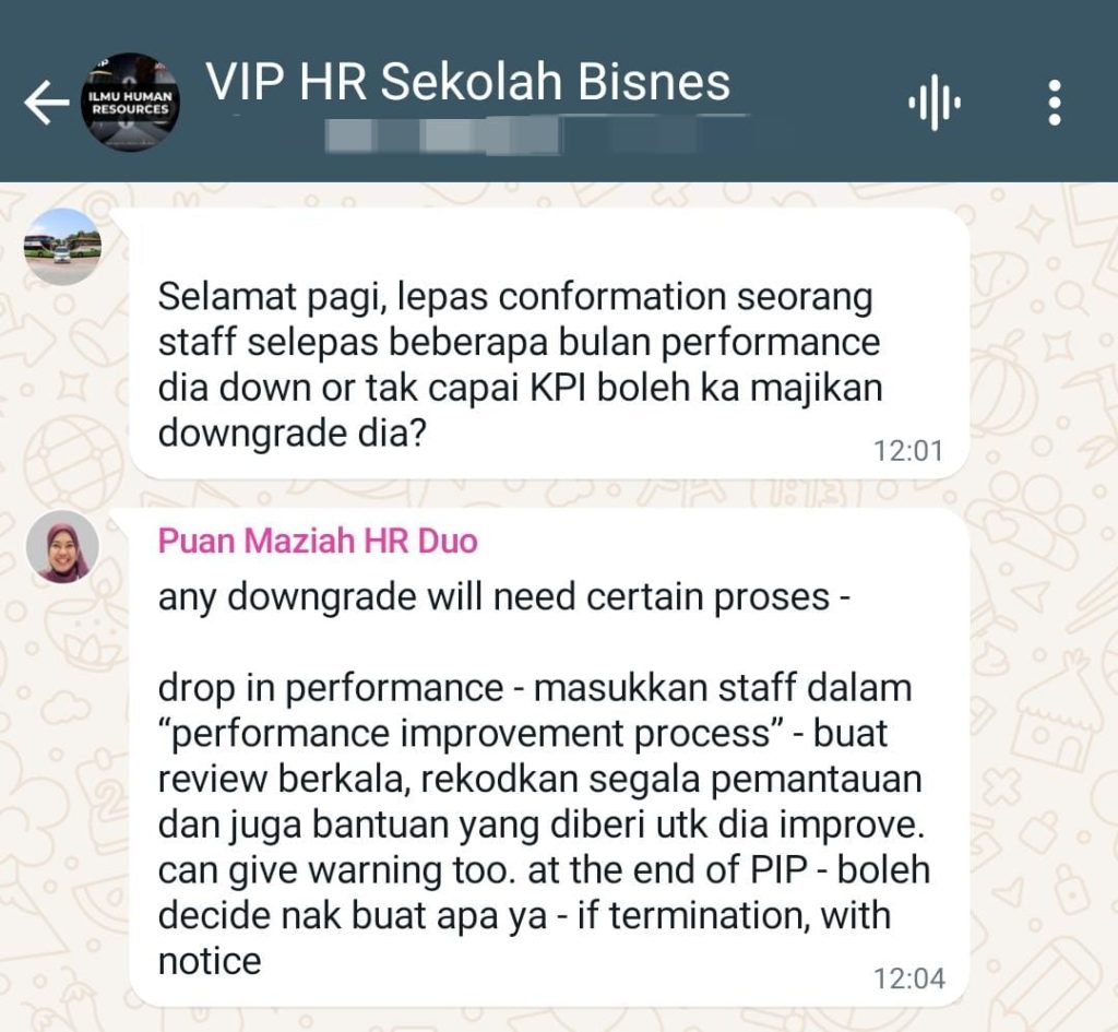 Pakej VIP HR - Sekolah Bisnes