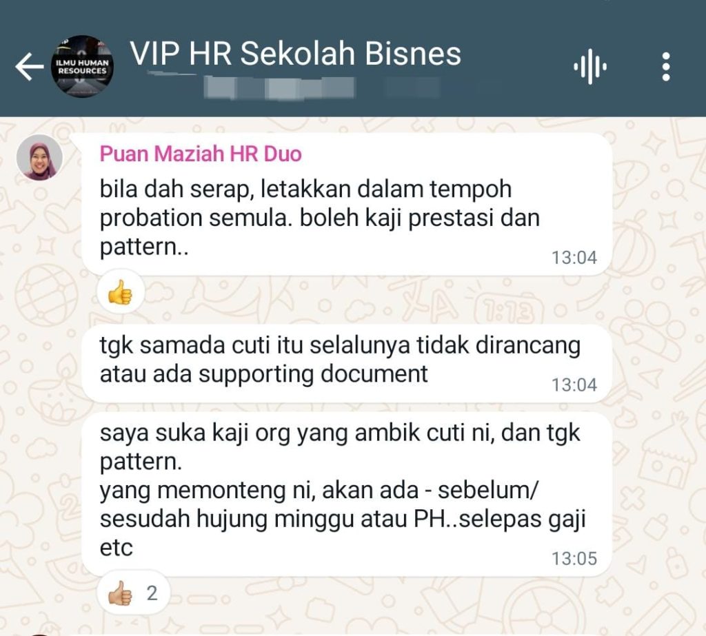 Pakej VIP HR - Sekolah Bisnes
